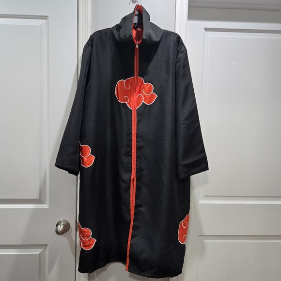 Jackets & Coats | Naruto Akatsuki Cosplay Anime Robe Costume Unisex ...